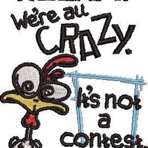 Chicken Embroidery Designs Crazy Chicken Machine Embroidery Designs ...