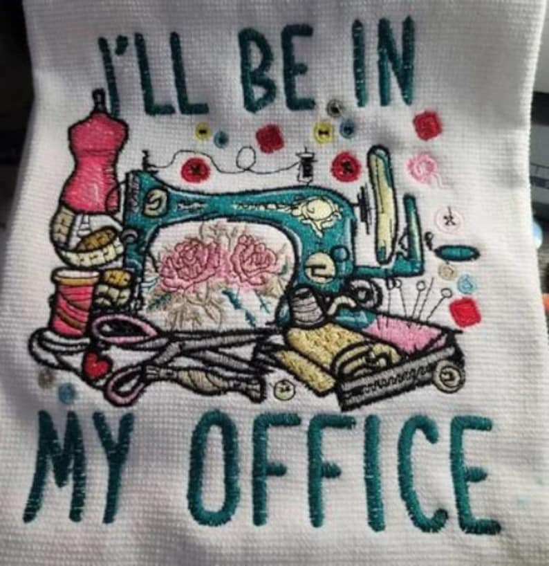 I'll Be in My Office Embroidery Patterns Sewing Machine Embroidery ...