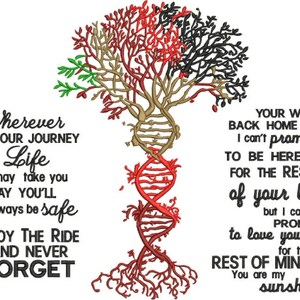 DNA Embroidery Designs DNA Poem Embroidery Designs Poem Gift Embroidery ...