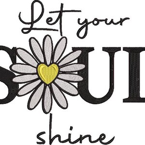 Sunflower Embroidery Designs Sunshine Quote Embroidery Designs Let Your ...