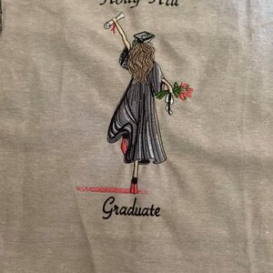 Graduate Girl Embroidery Pattern Girl Machine Embroidery Design ...