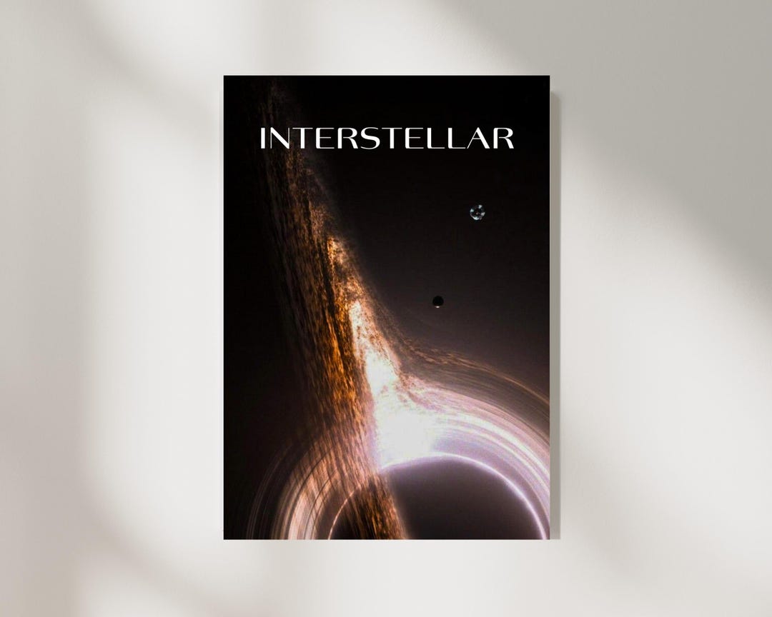 Interstellar Movie Poster Inspired Digital Art Print, Interstellar ...
