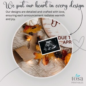 Rustic Fall Pregnancy Announcement: Pumpkin Theme (canva Editable) - Etsy