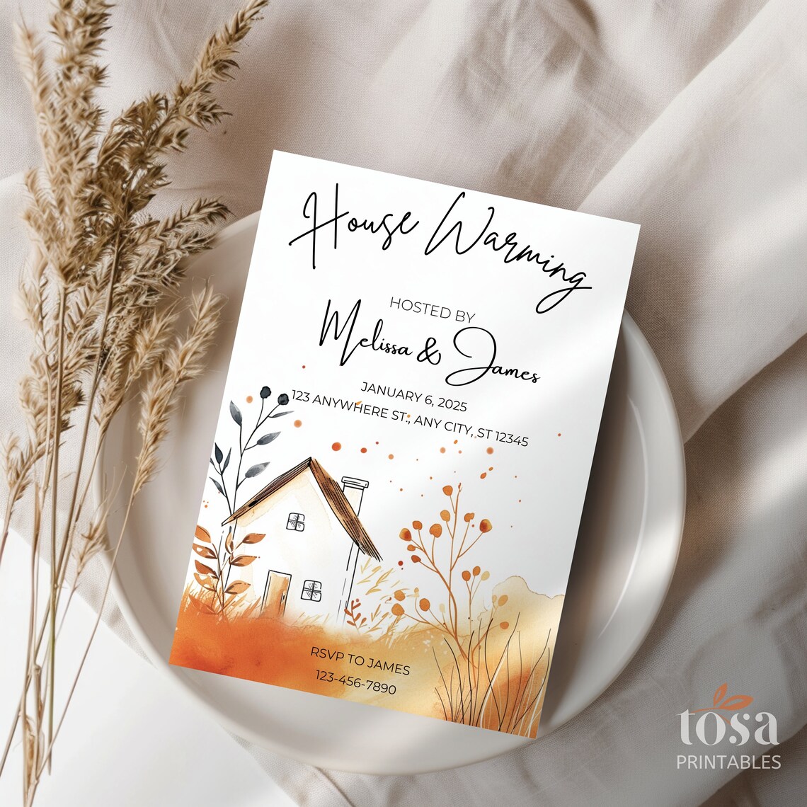 Editable House Warming Invitation Template Housewarming Party Invite ...