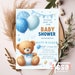 EDITABLE Teddy Bear Baby Shower Invitation Template INSTANT - Etsy