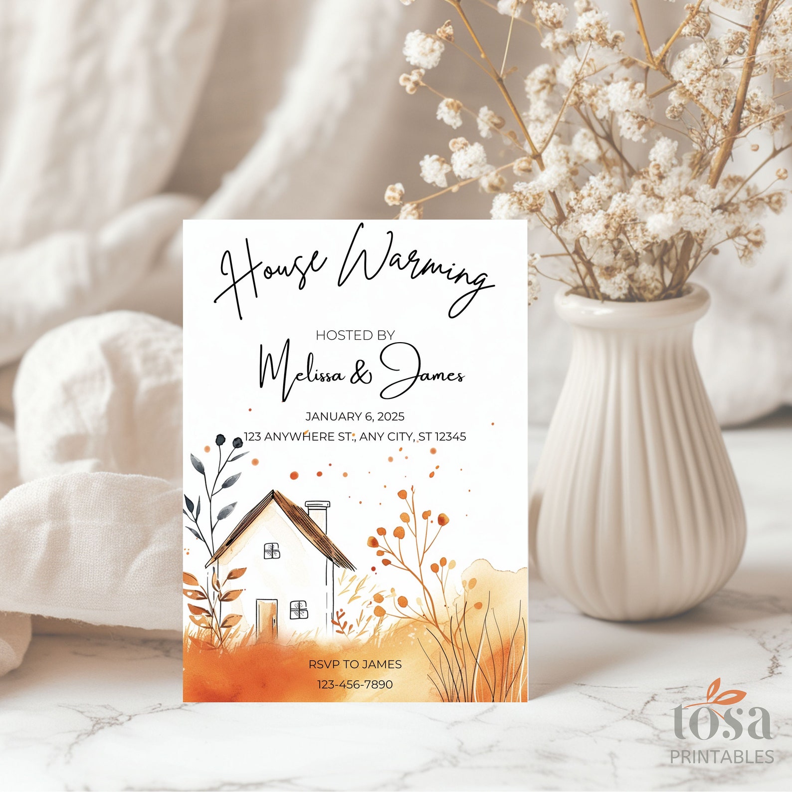 Editable House Warming Invitation Template Housewarming Party Invite ...