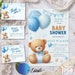 EDITABLE Teddy Bear Baby Shower Invitation Template INSTANT - Etsy