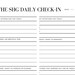 Daily Check-in Worksheet for Self-healing, Positive Mindset ...