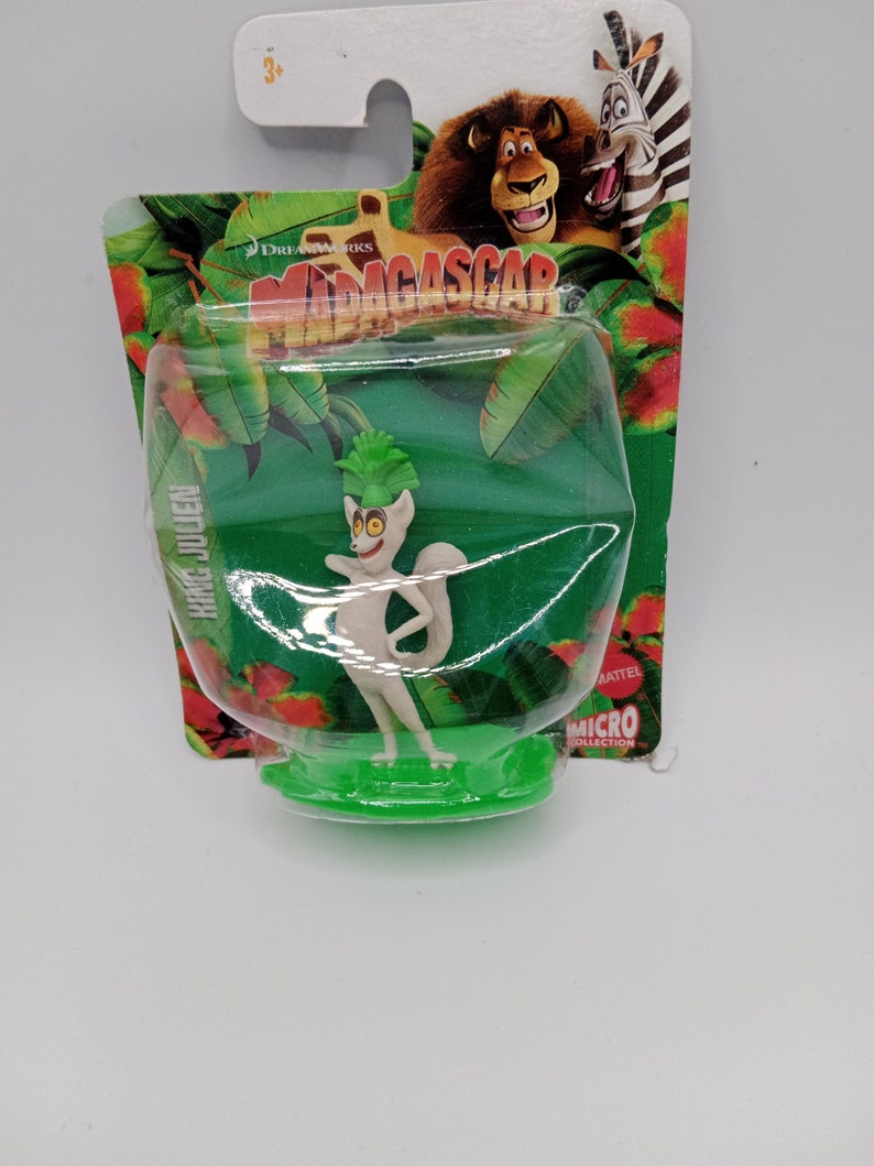 King Julien Madagascar Figurine, Dreamworks, Mattel Micro Collection ...