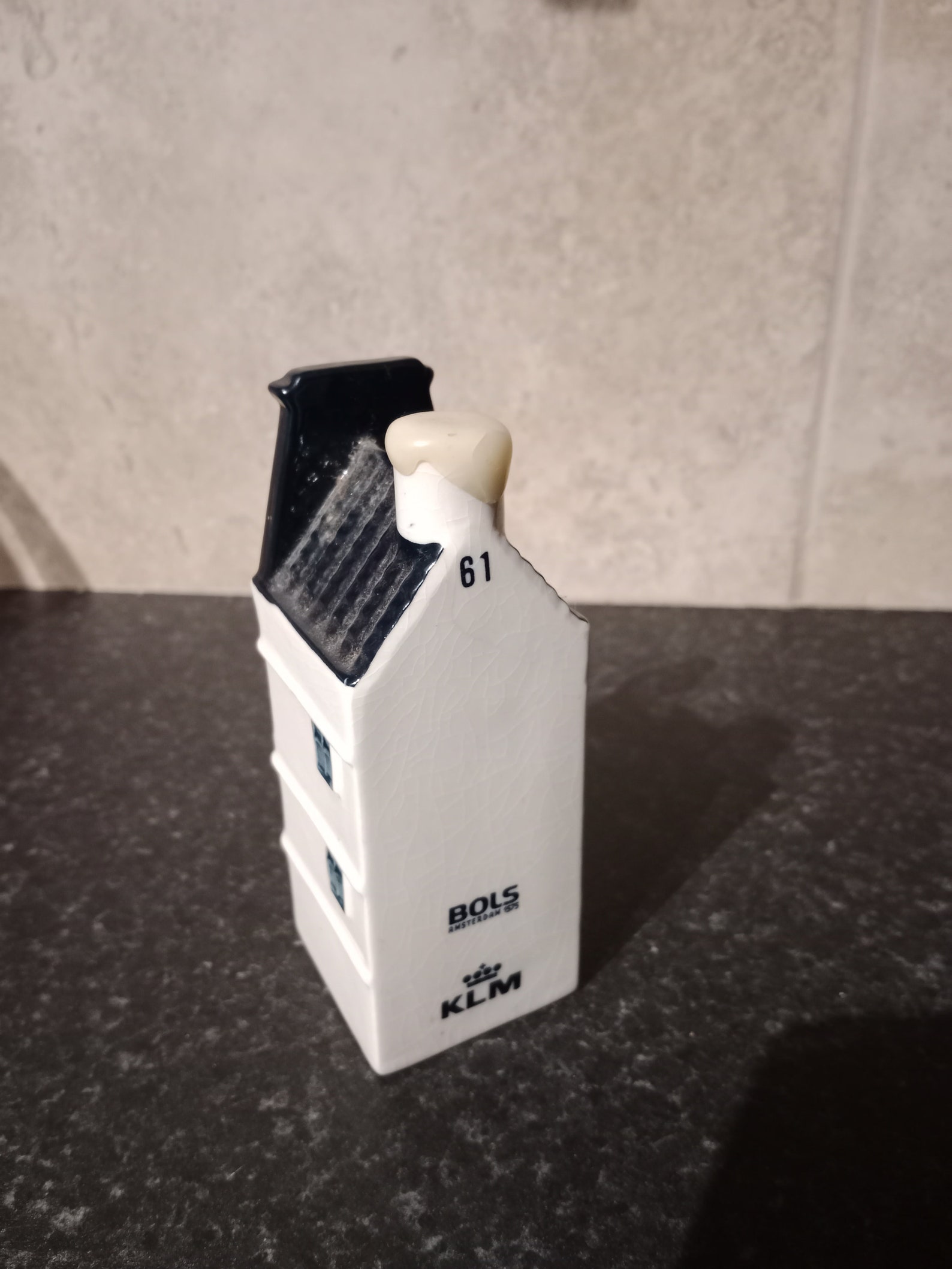 Vintage KLM Blue Delft Miniature House 61 Amsterdam Keizersgracht 439 ...