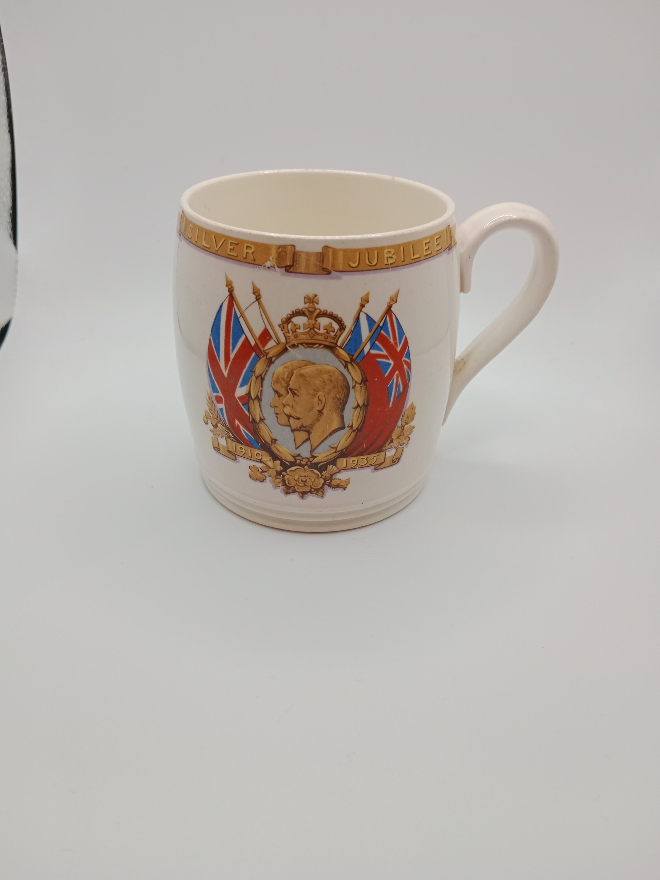 King George V & Queen Mary Silver Jubilee Cup 1935 Royal Commemorative ...