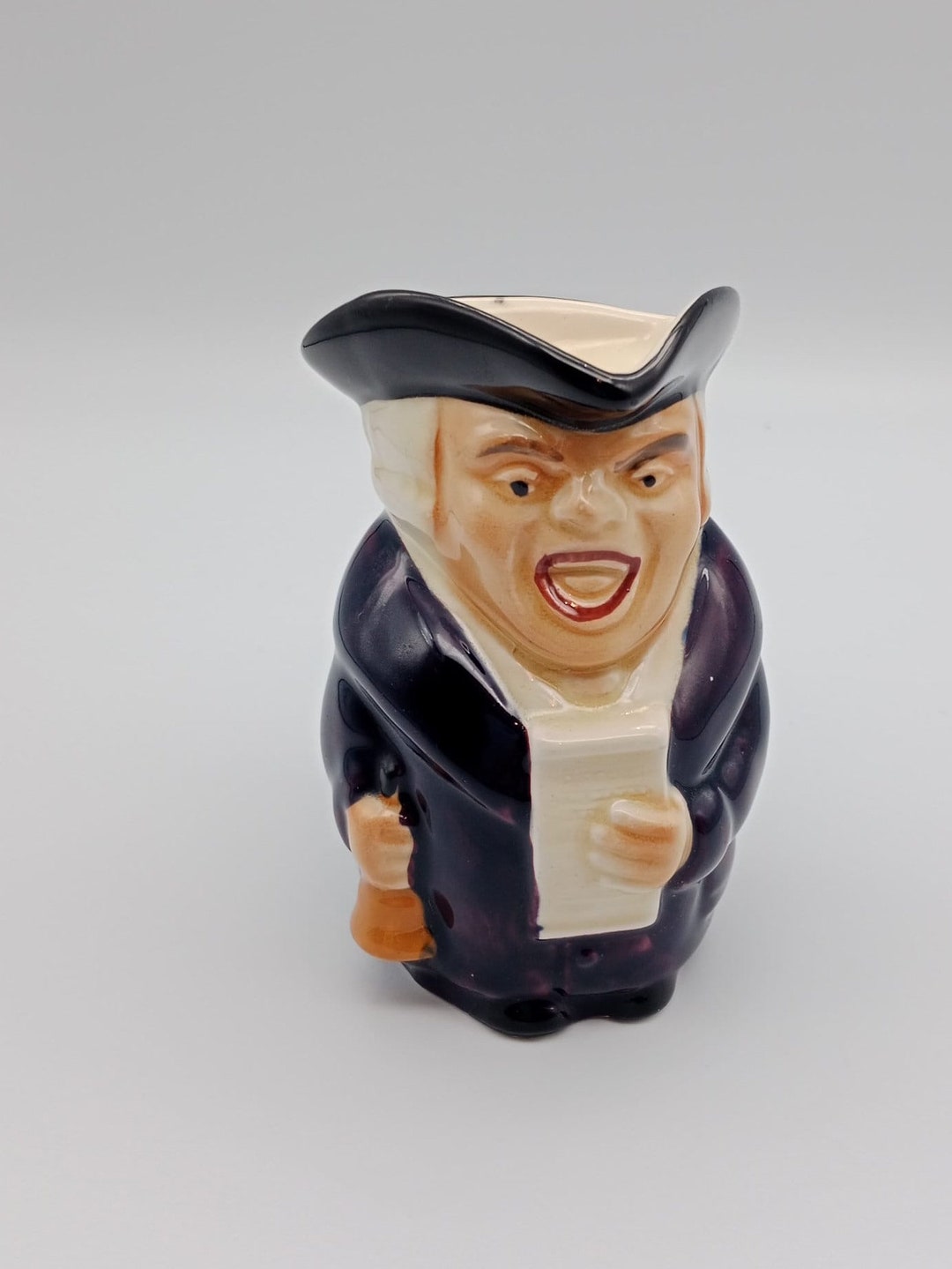 Antique English Staffordshire Toby Jug, Hand-painted Pottery, Elegant ...