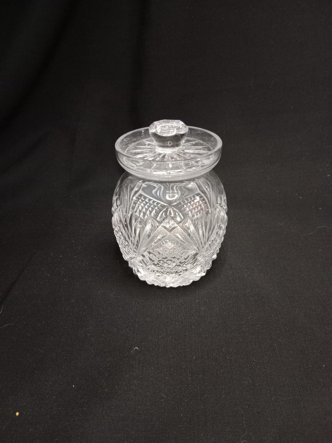 Vintage Tyrone Crystal Jam Jar, Irish Design With Lid - Etsy