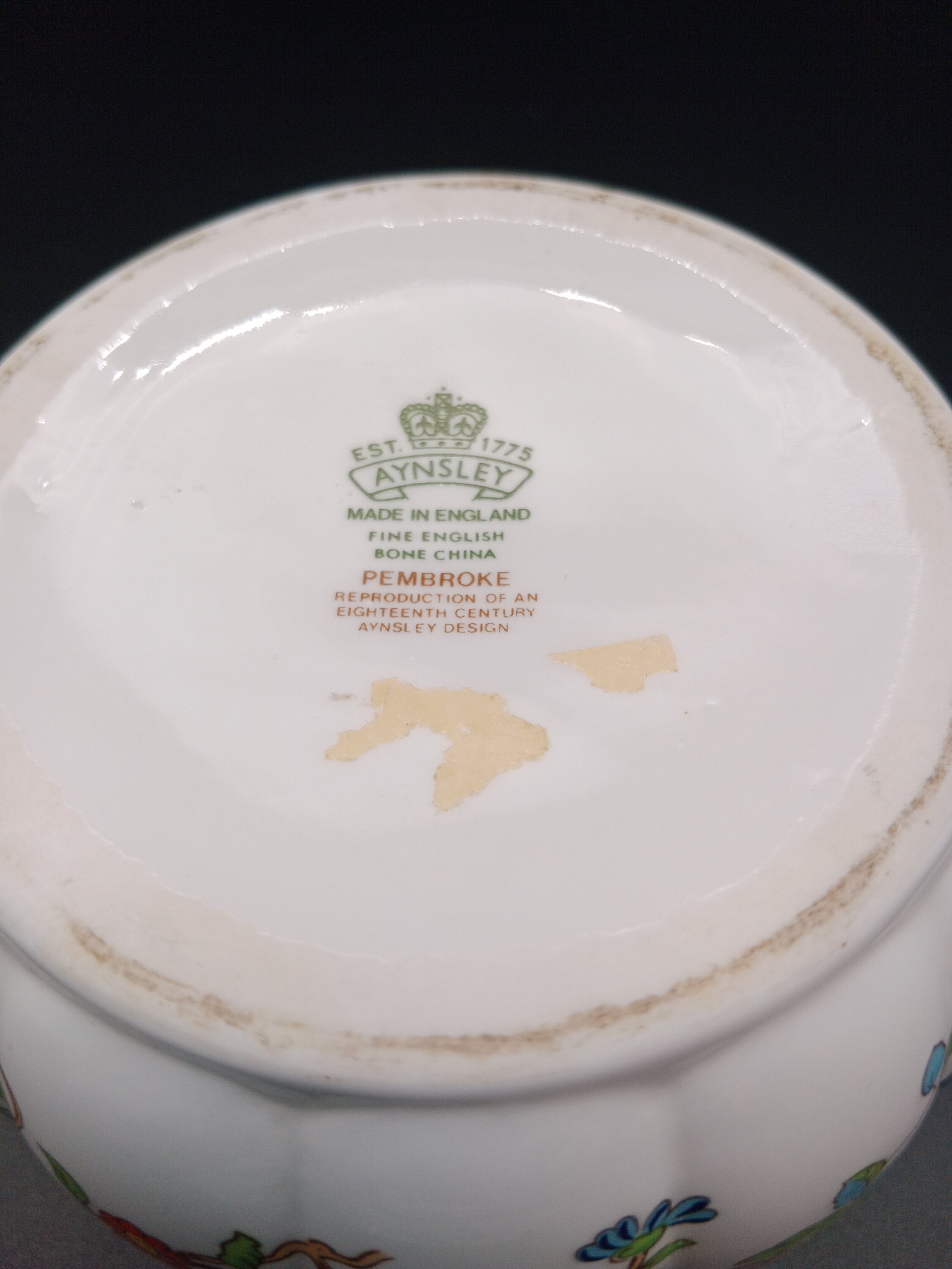 Vintage Aynsley Pembroke Pattern Design Bowl, Floral Design, Made in ...