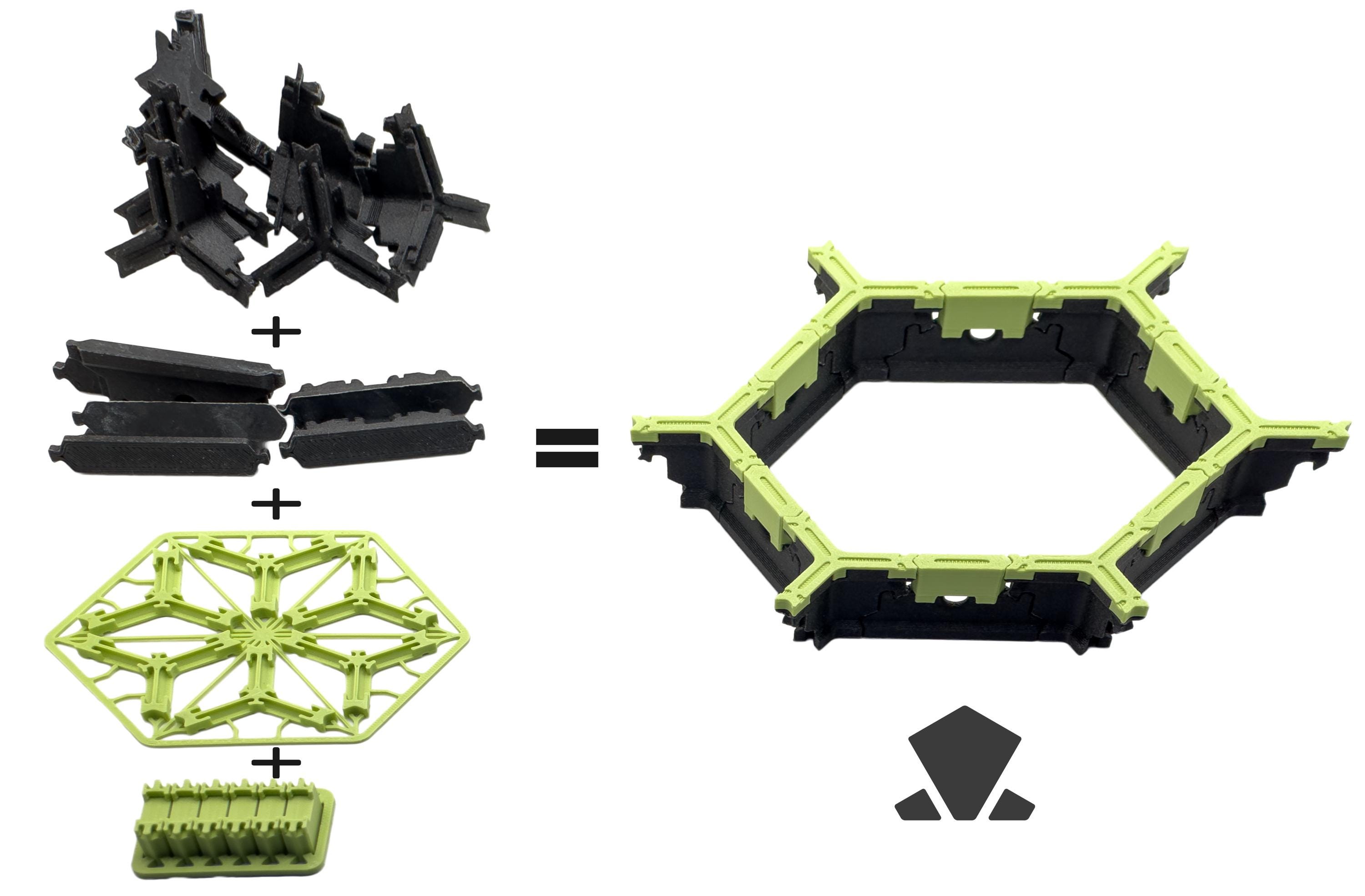 Hexahive Base - Hexagon Wall Storage System - Etsy UK