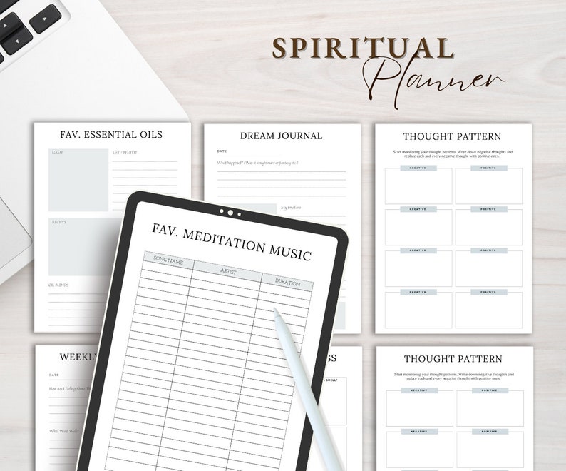 Spirituality Planner Printable Awakening Journal PDF Tarot Journal ...