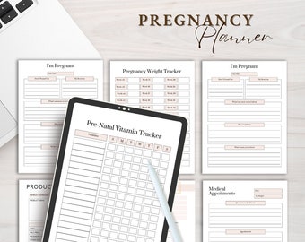 Pink Printable Pregnancy Planner Pregnancy Journal, Baby Memory Book ...