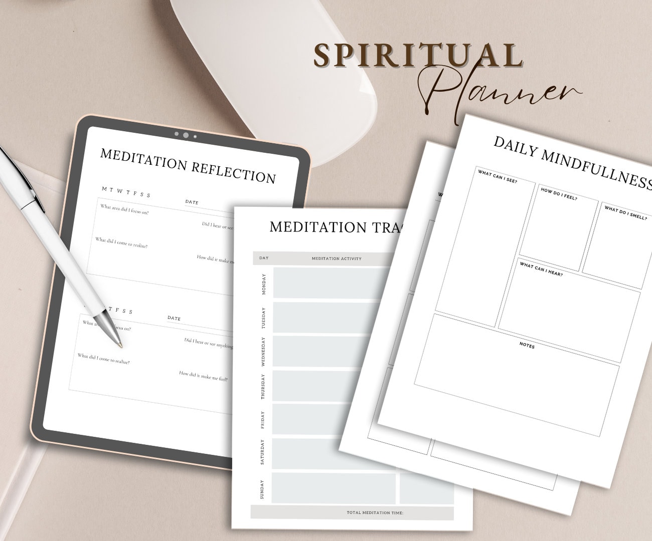 Spirituality Planner Printable Awakening Journal PDF Tarot Journal ...