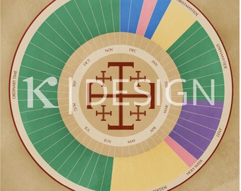 Liturgical Church Year Calendar Print High Quality 250 Gsm Semi-glossy ...