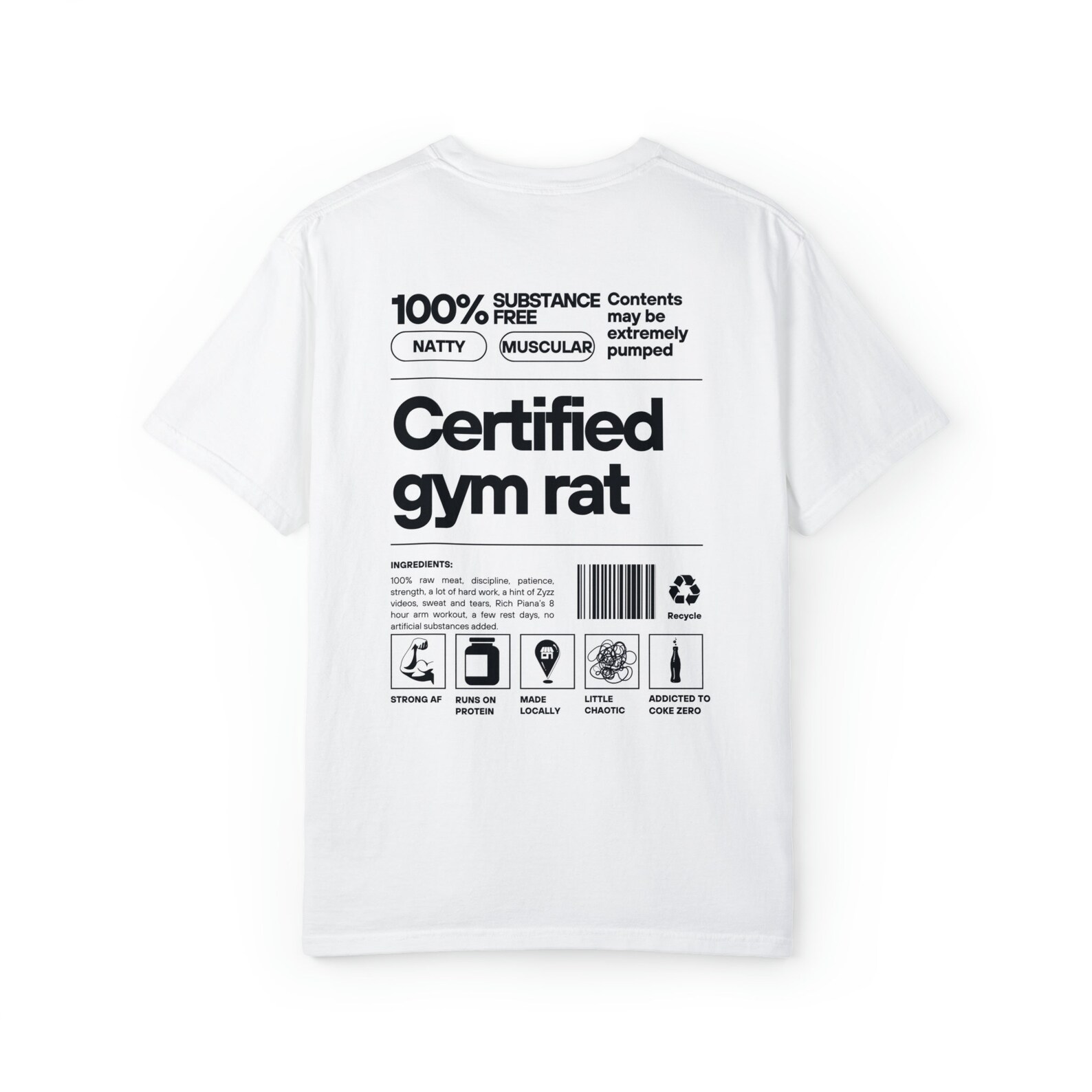 Unisex Gym Pump Cover Graphic Workout Tee 100% Natural - Etsy