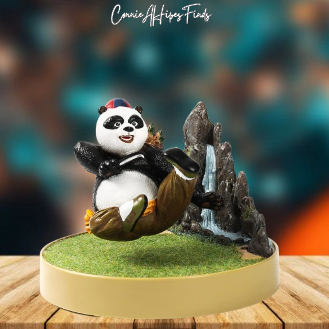 Magnetic Levitating Panda Spinning in the Air in the Home Office ...