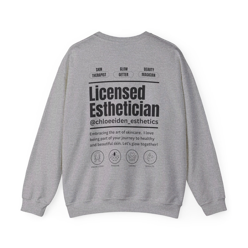 Esthetician Sweatshirt, Personalized Esthetician Tshirt, Custom ...