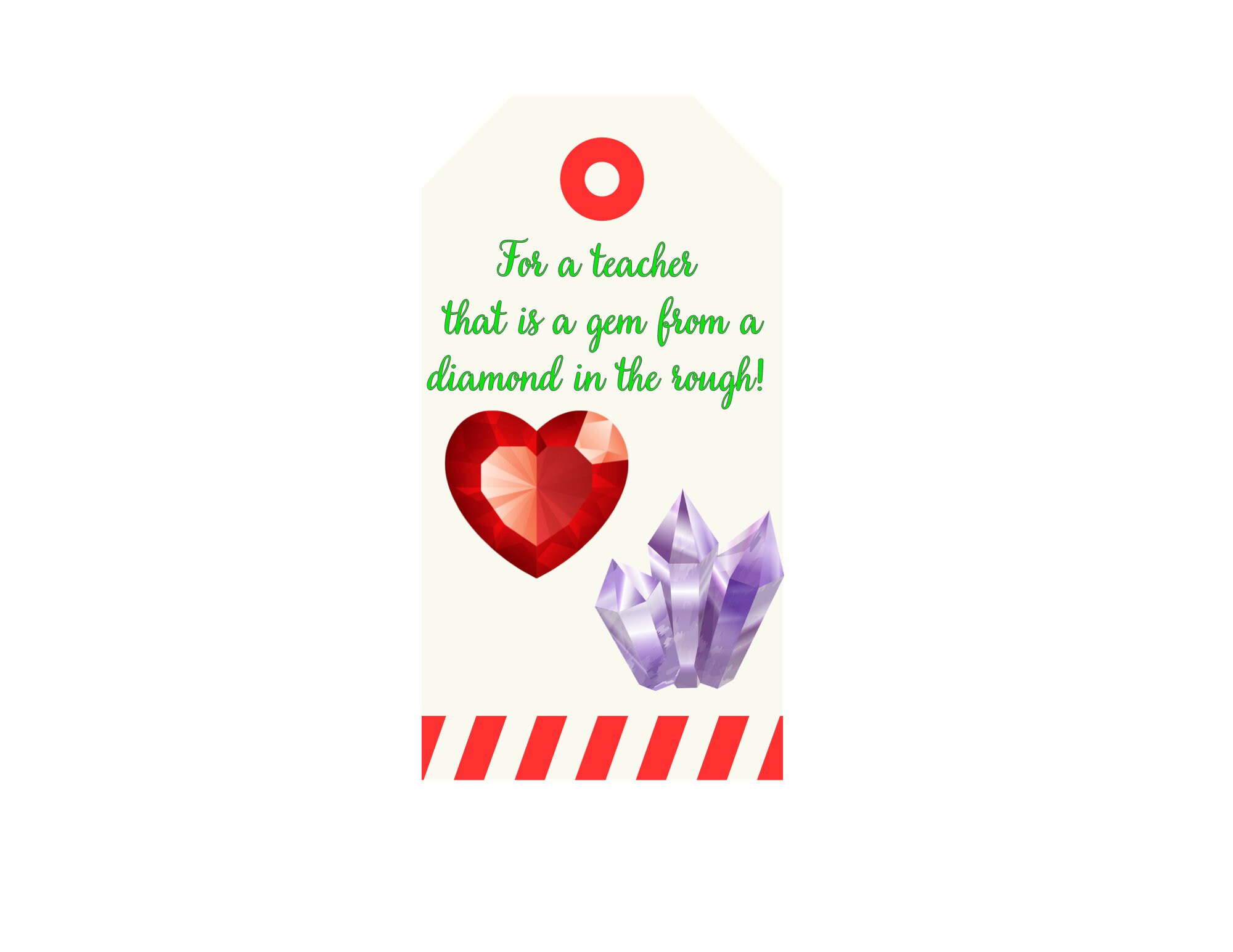 Teacher Appreciation Printable Gift Tags You Are A Gem - Etsy