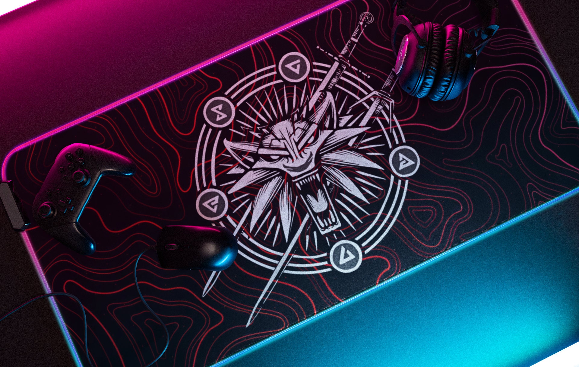 Witcher's Signs Mousepad: Cast a Spell of Enchantment Over Your Digital ...