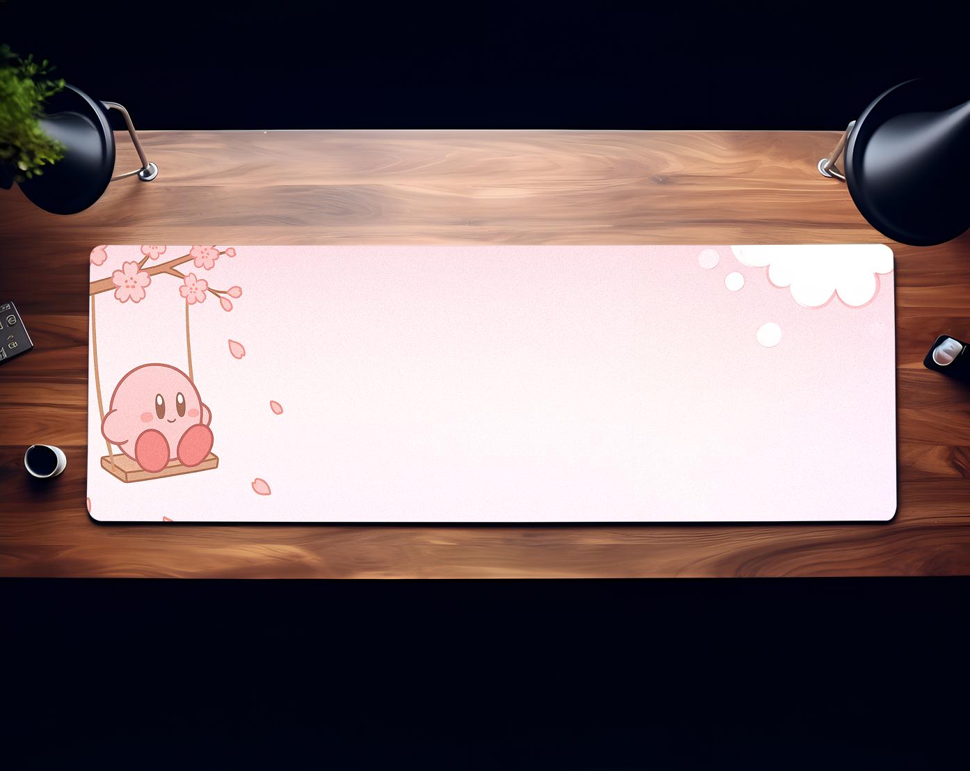 Kirby Cherry Blossom Swing Mouse Pad, 8 Sizes, RGB Lights, XXL Desk Mat ...