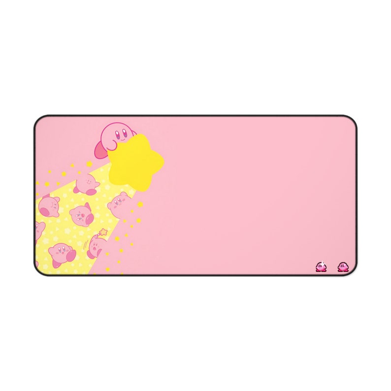 Kirby Star, Kawaii Kirby Mouse Pad, Cute Kirby, Custom Mousepad ...