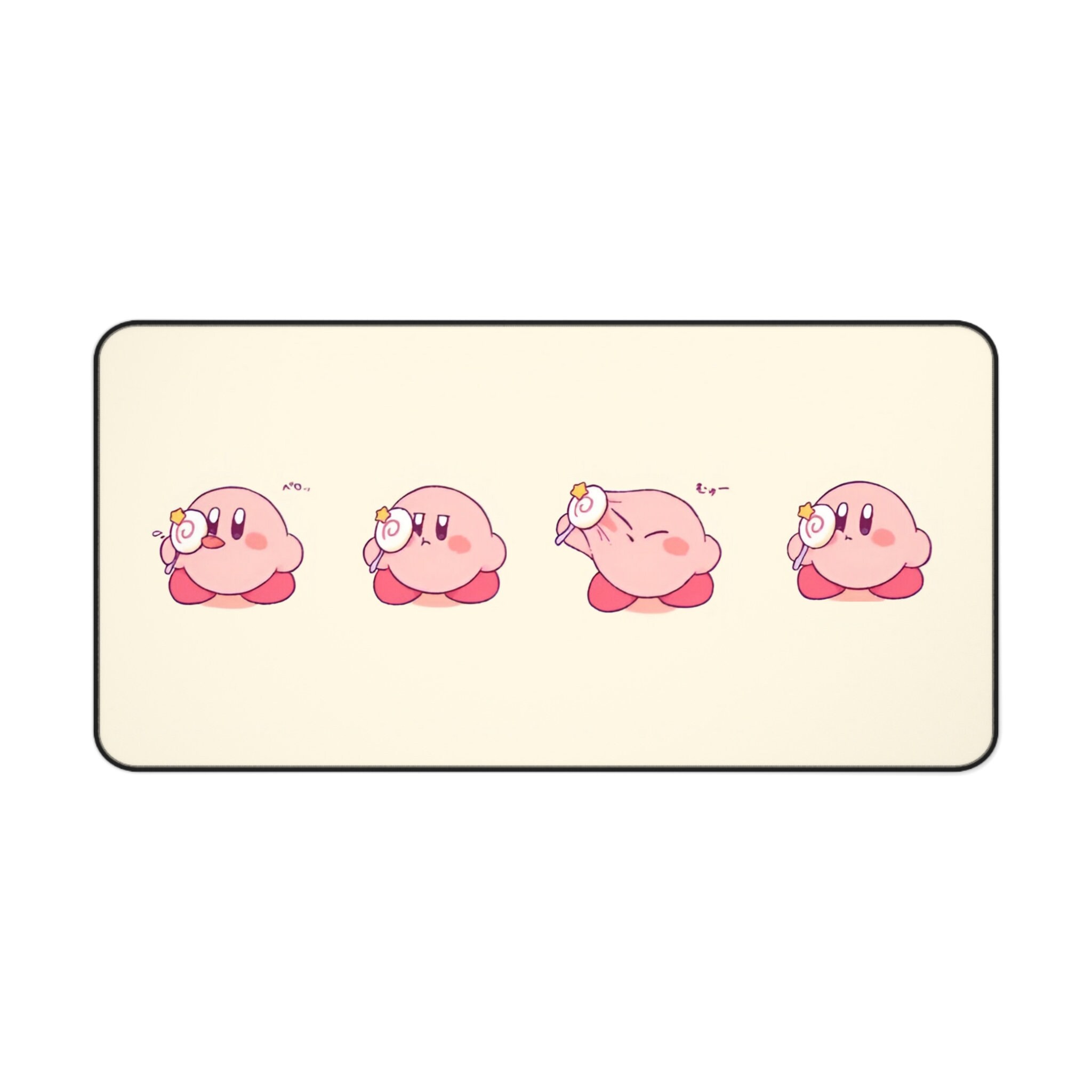 Kawaii Kirby Mouse Pad, Cute Kirby, Custom Mousepad, Esthetic Desk Mat ...