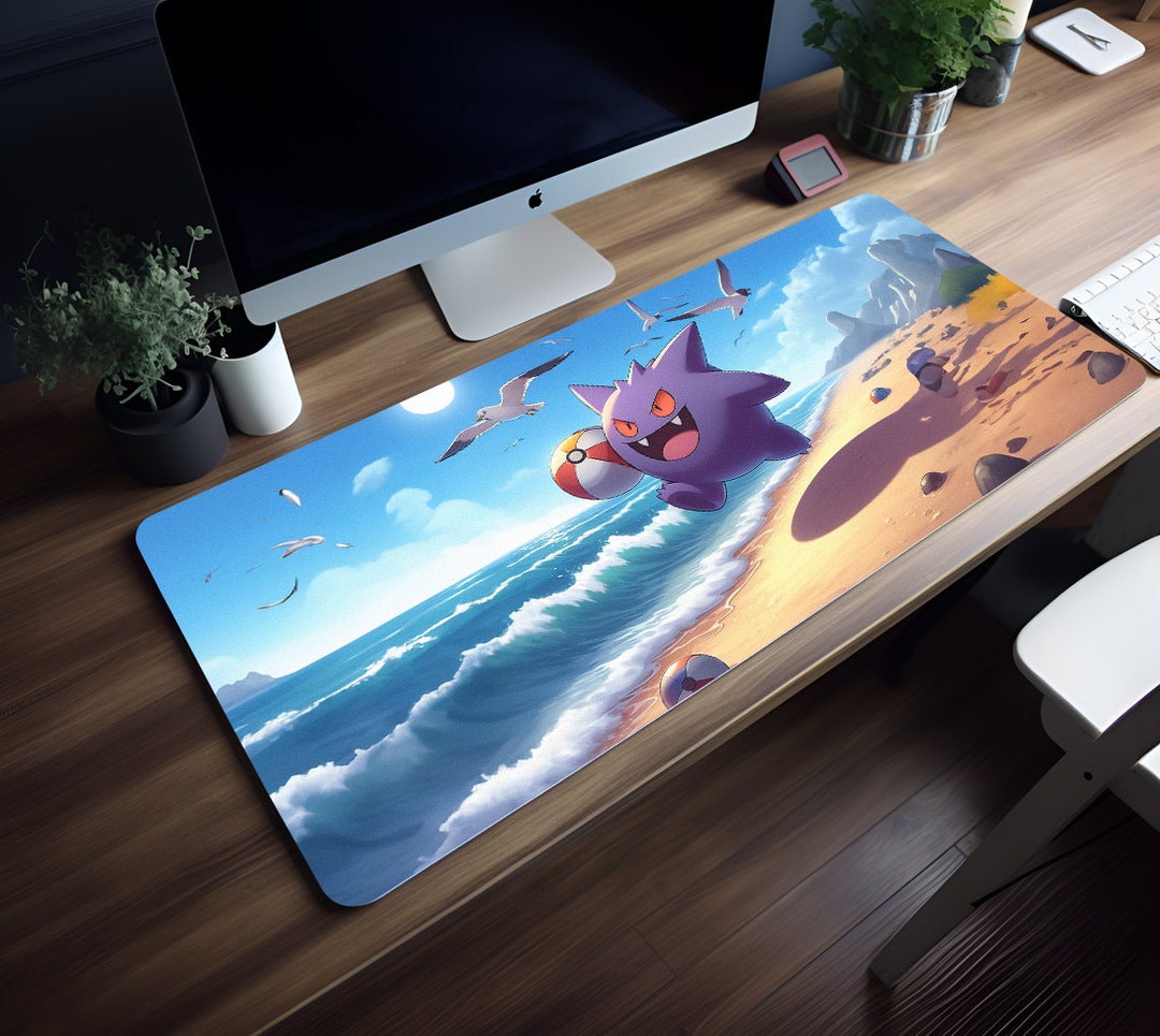 Beach Fun With Gengar: Pokemon Mouse Pad, Goodies Designs, XL Mouse Pad ...