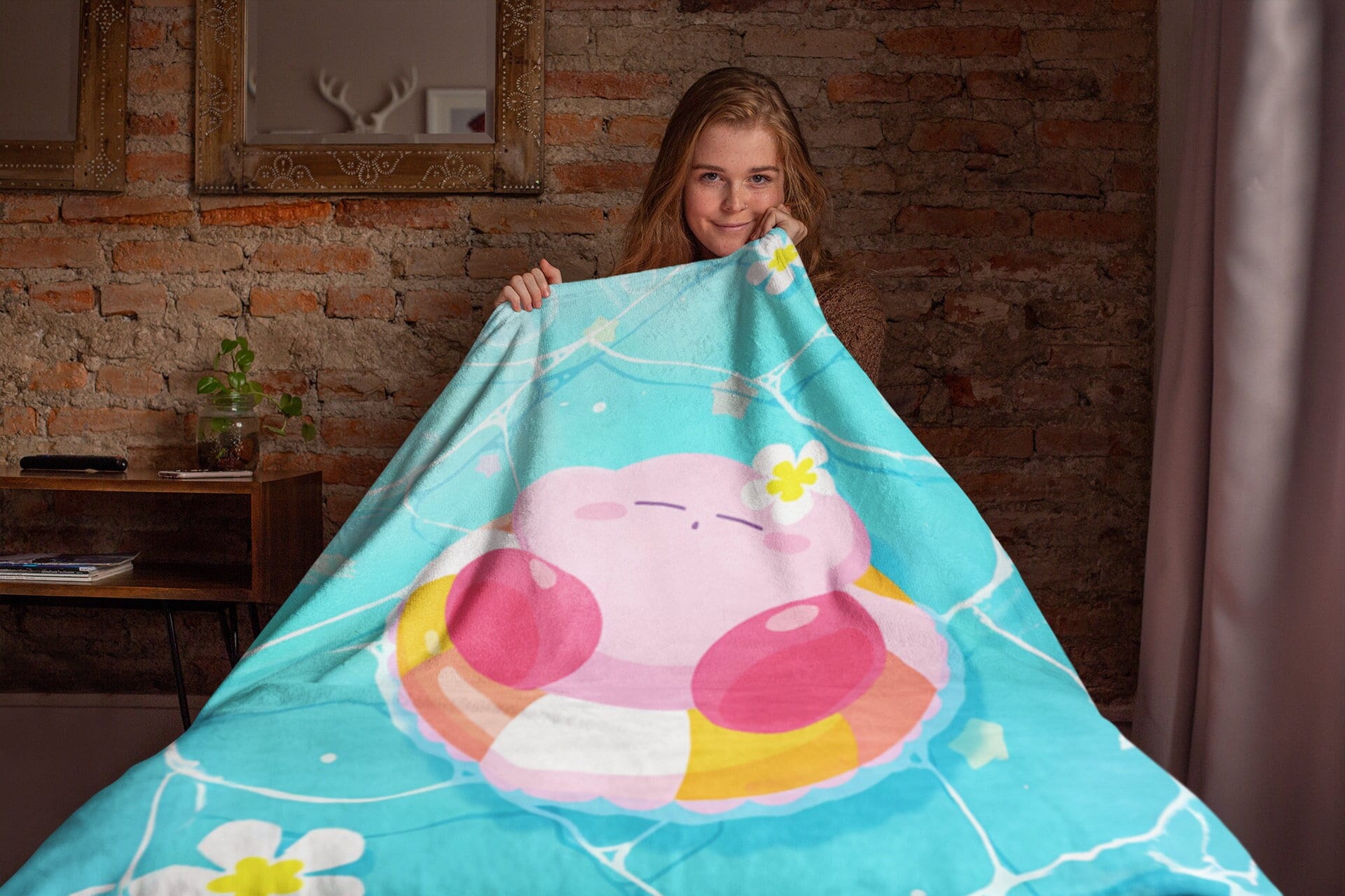 Relaxation Station With Kirby Blanket, Goodies' Designs, Ultra Soft ...