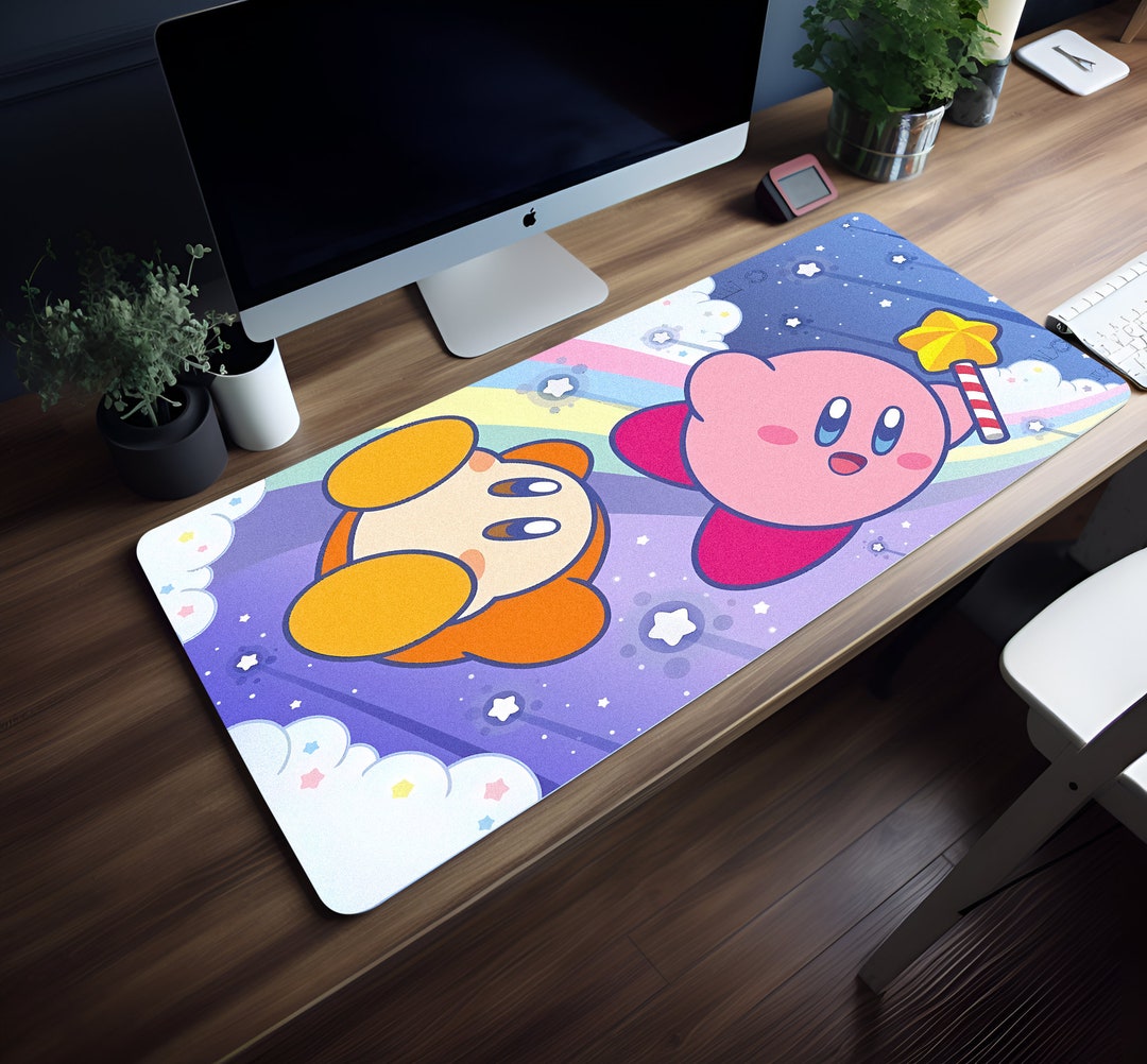 Kirby's Cosmic Glow: A Must-have RGB Mousepad for Dreamland Adventurers ...