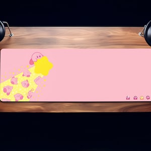 Kirby Star, Kawaii Kirby Mouse Pad, Cute Kirby, Custom Mousepad ...