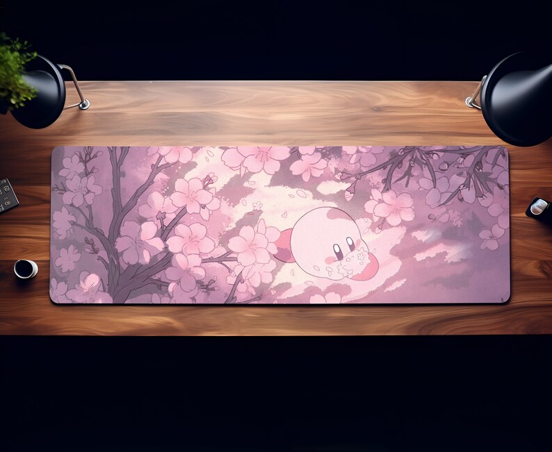 Pink Kirby, Kawaii Kirby Mouse Pad, Cute Kirby, Custom Mousepad ...