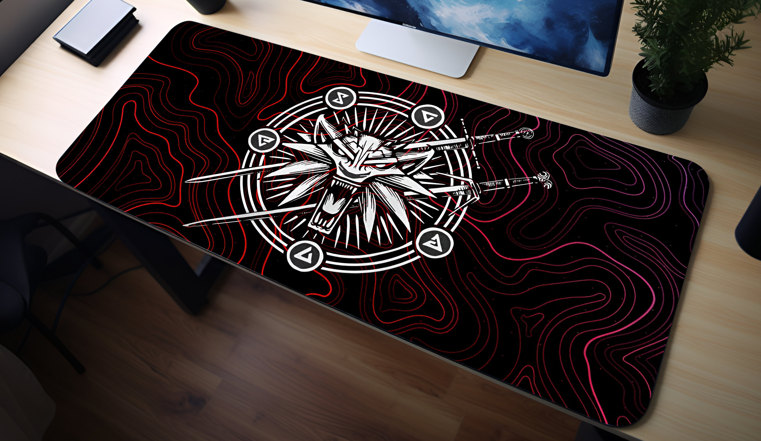 Witcher's Signs Mousepad: Cast a Spell of Enchantment Over Your Digital ...
