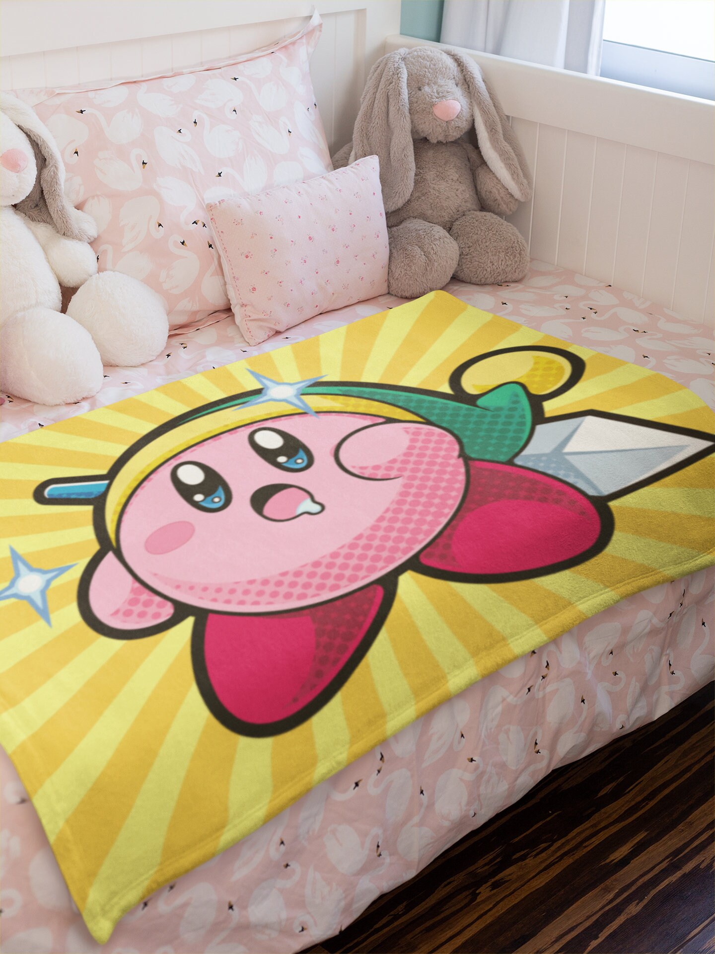 Kirby X Zelda Dreamland Royalty Blanket, Goodies' Designs, Ultra Soft ...