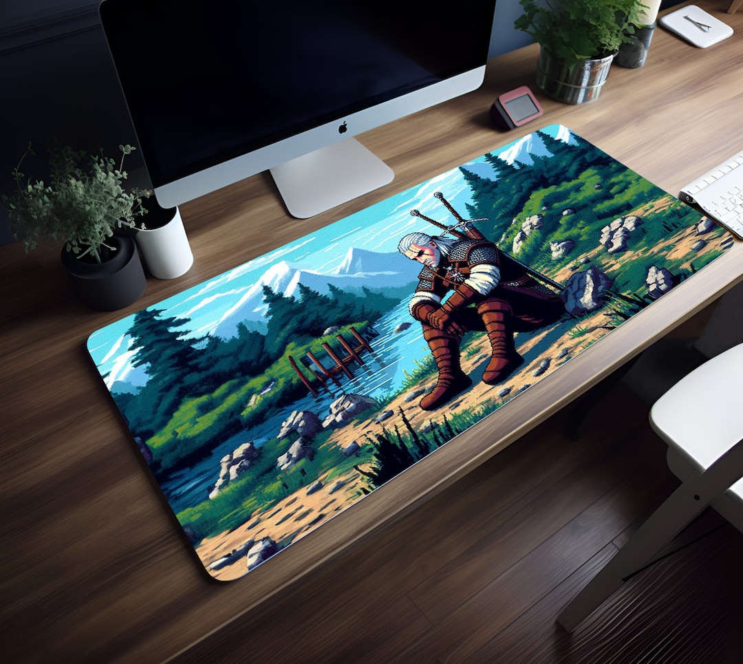 Mountain Serenity Break: the Witcher Mouse Pad, LED RGB Lightning, XL ...