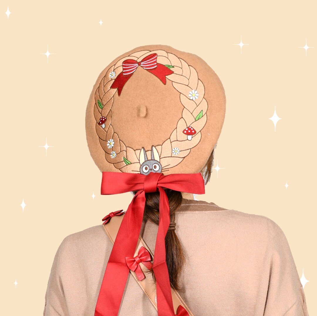 PREORDER - Brown Anime Cat Beret - Etsy