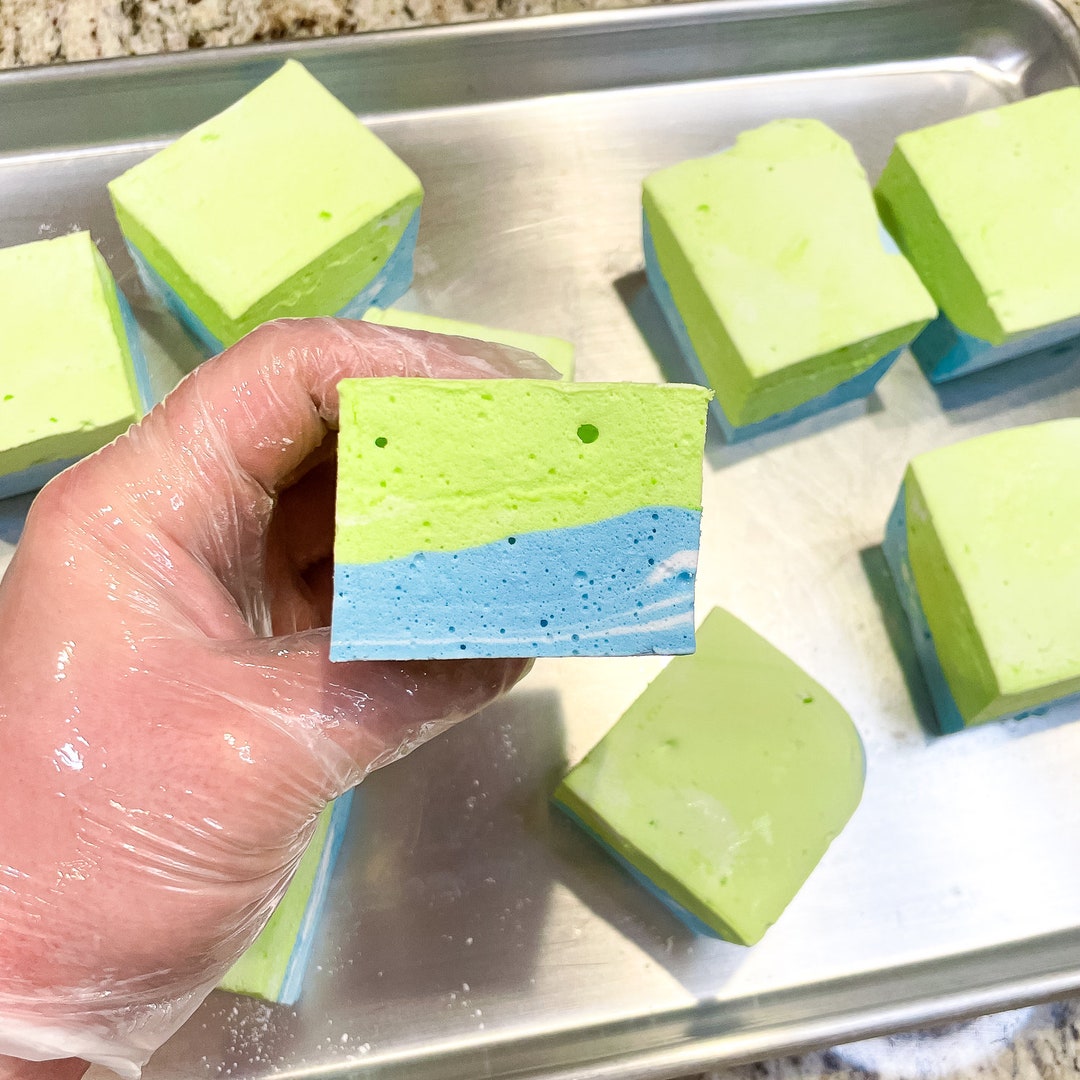 3pc of Green Apple & Blue Raspberry Gourmet Marshmallow - Etsy