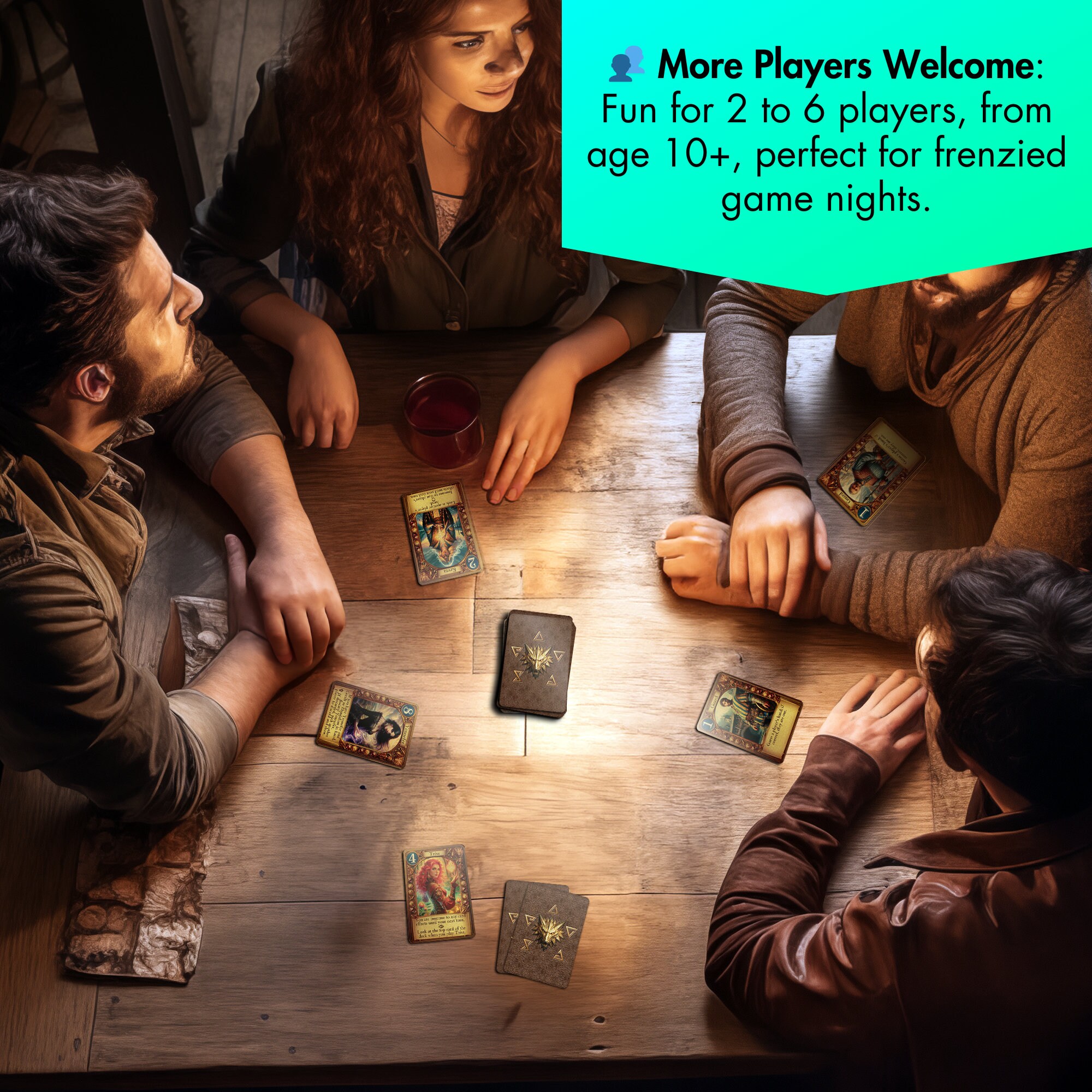 Witcher's Letter: Premium Love Letter Card Game 21 Gold Foil Cards ...