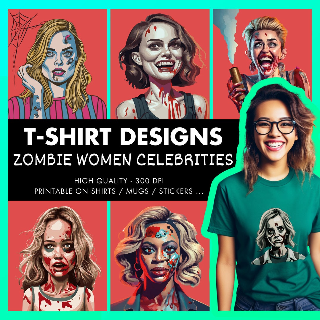 Zombie Celebrities : Women Edition 15 Halloween Star Portraits, HD ...