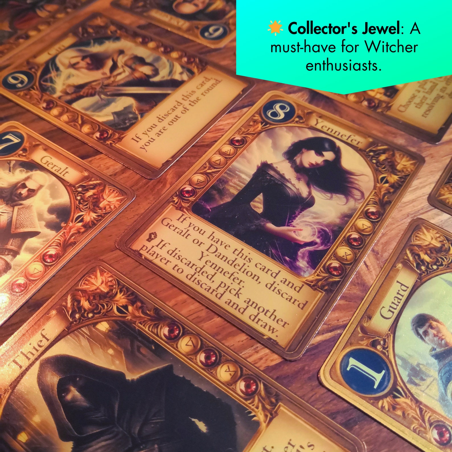 Witcher's Letter: Premium Love Letter Card Game 21 Gold Foil Cards ...