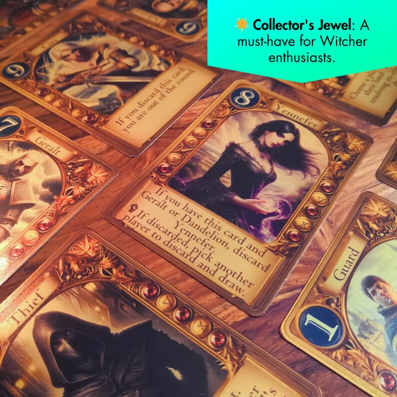 Witcher's Letter: Premium Love Letter Card Game 21 Gold Foil Cards ...