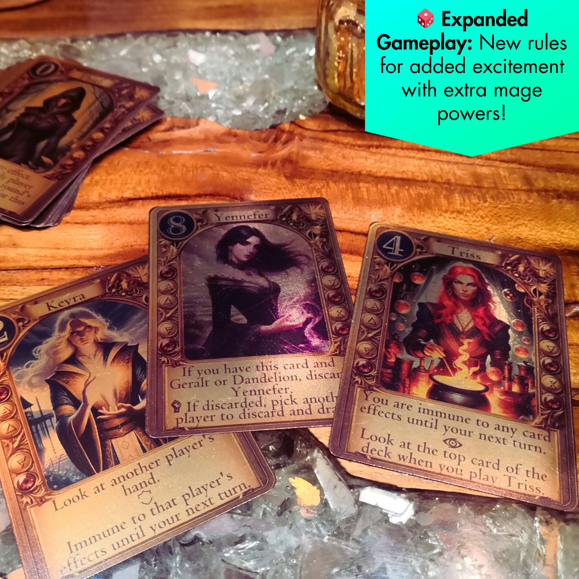 Witcher's Letter: Premium Love Letter Card Game 21 Gold Foil Cards ...