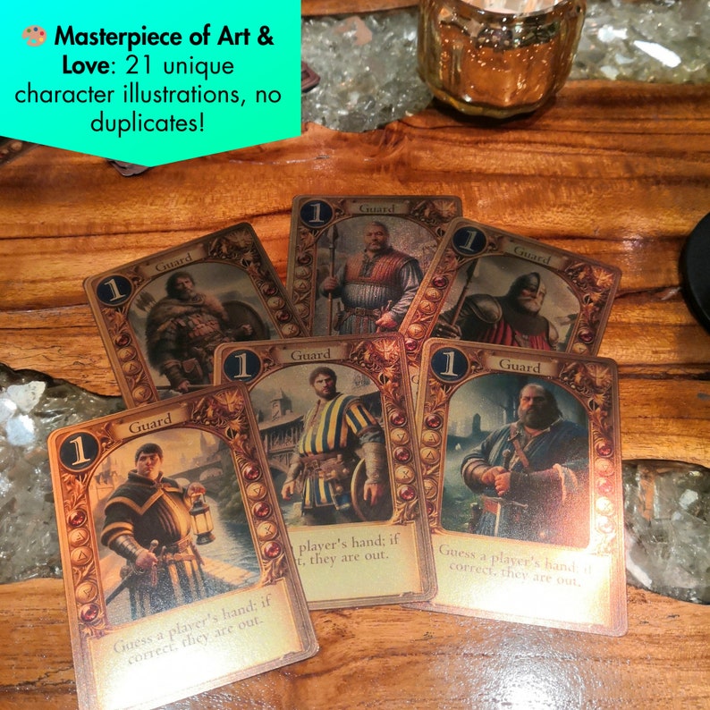 Witcher's Letter: Premium Love Letter Card Game 21 Gold Foil Cards ...