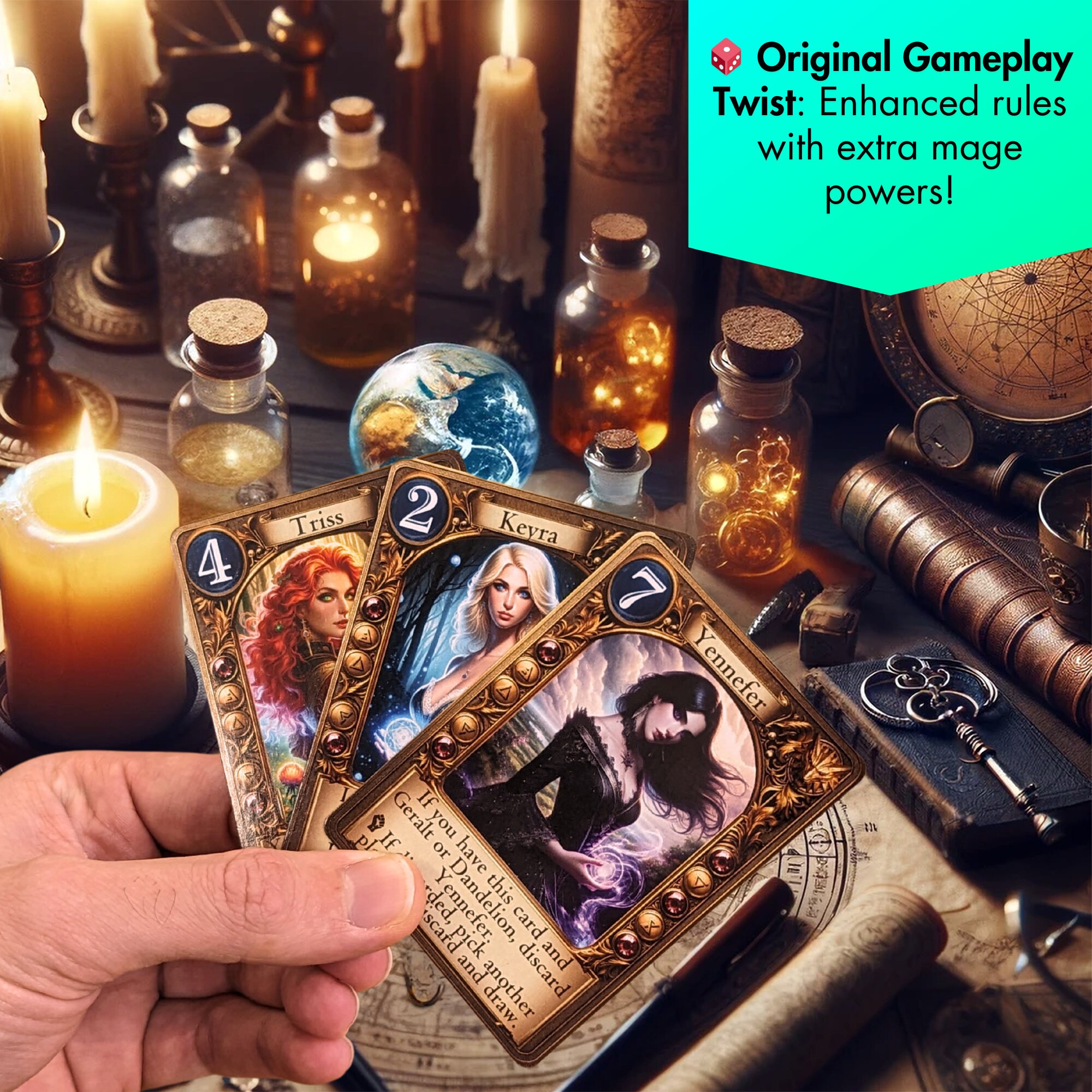 Witcher-themed Love Letter Card Game Classic Edition, 16 Character ...