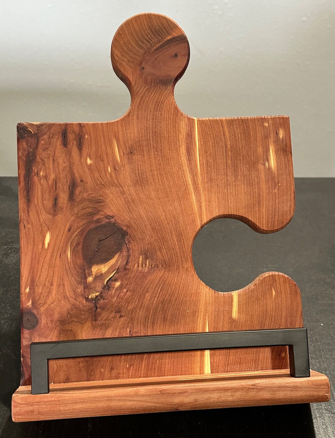 Handmade Cedar Cookbook Holder: Rustic Tablet Stand - Etsy