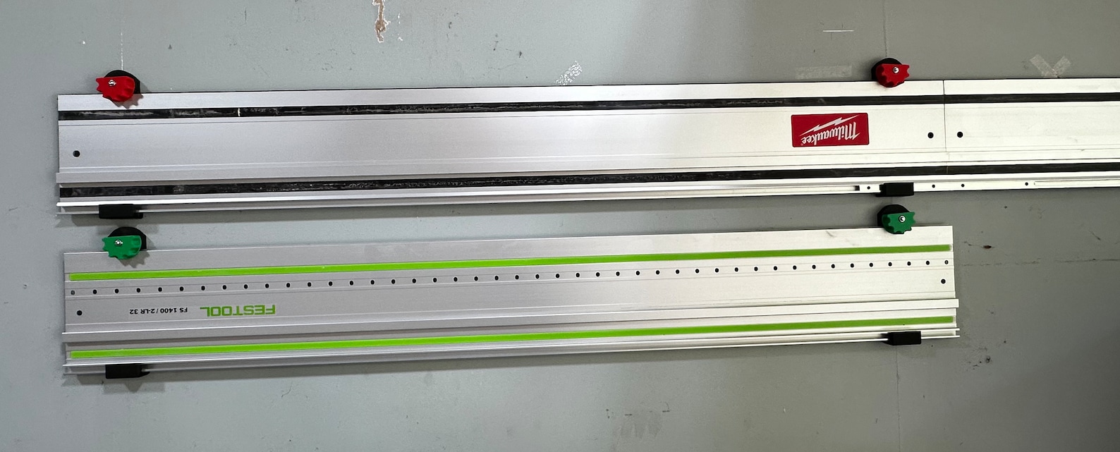 Milwaukee/festool/makita/dewalt Guide Rail Holder- Track Saw Wall Mount ...